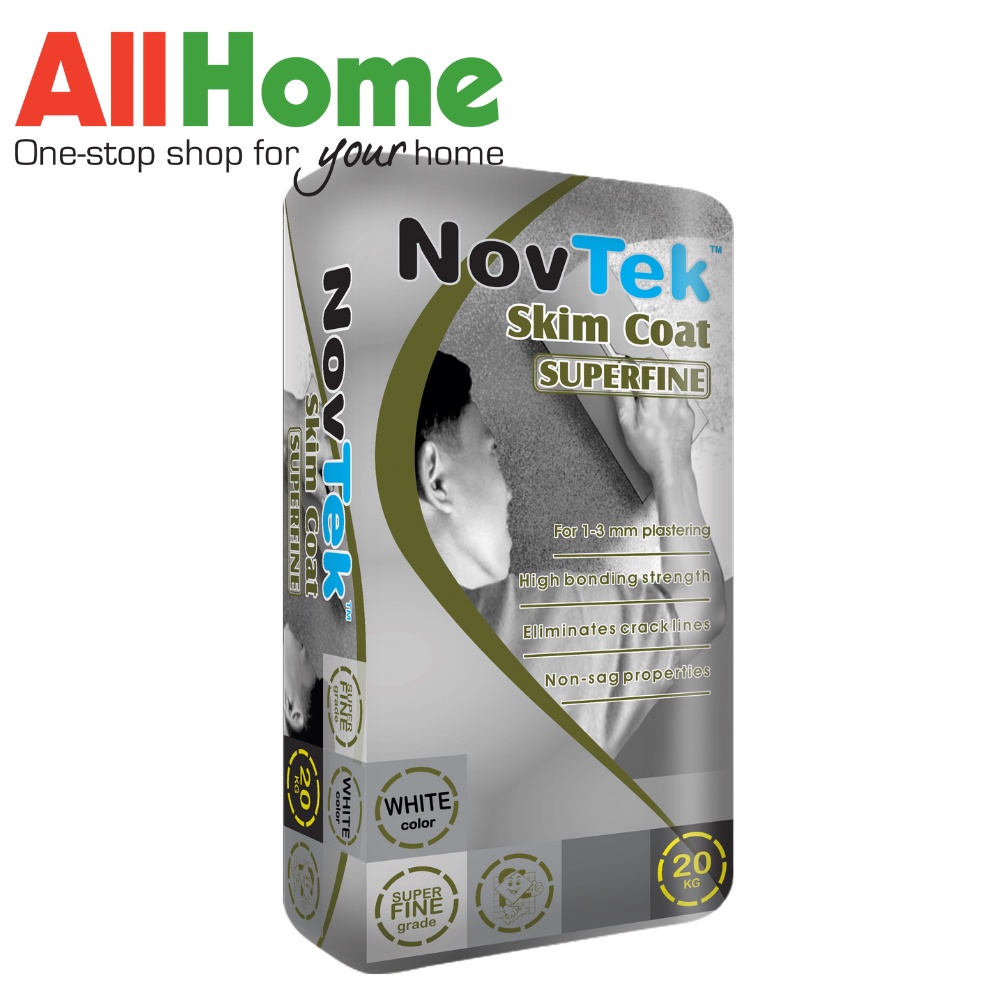 Novtek Skimcoat Superfine White 20KG | Shopee Philippines