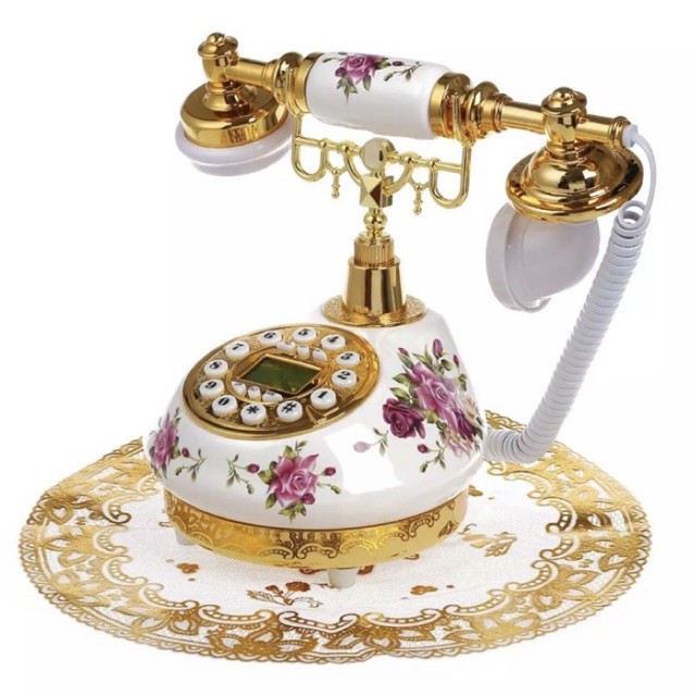 Retro Real Telephone Old Fashioned with Push Button dial | Shopee ...