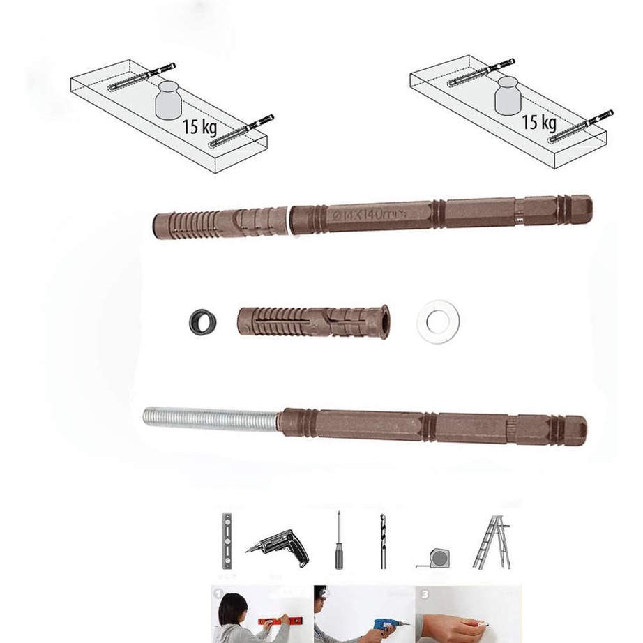 Floating Shelf Brackets Hidden Layer Board Support DIY Invisible Custom ...