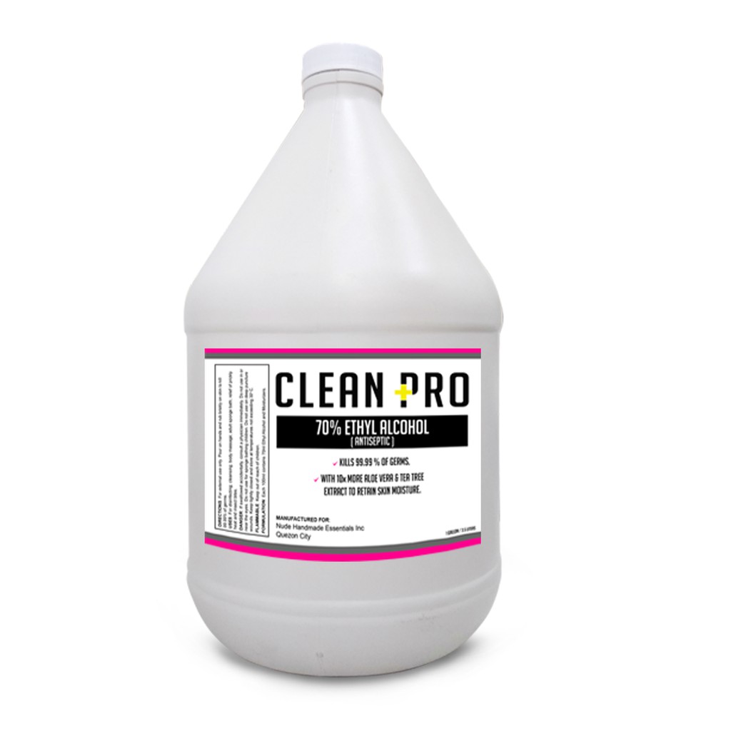 Clean Pro 70% Ethyl Alcohol Gallon 3.5 LIters | Shopee Philippines