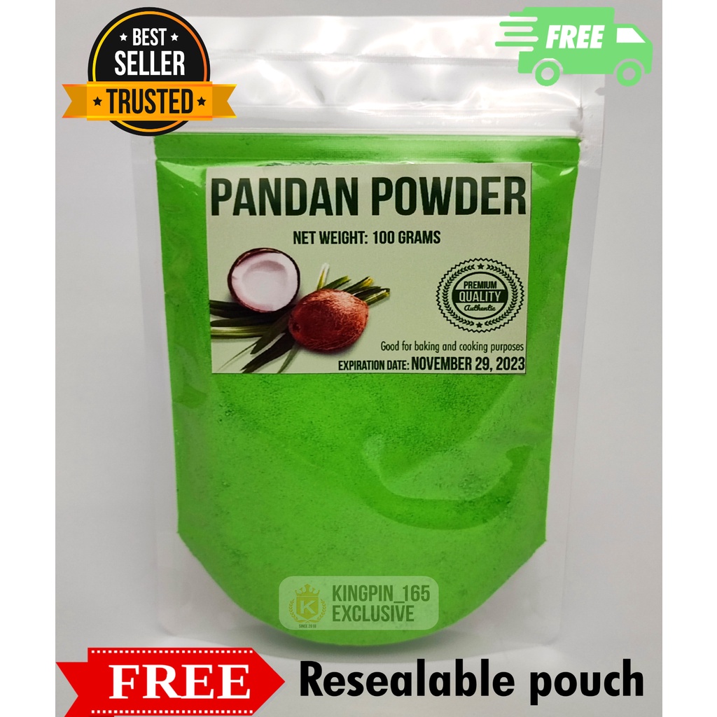 100% PURE Natural Premium Pandan Powder for Buko Pandan, Pandan Hopia ...