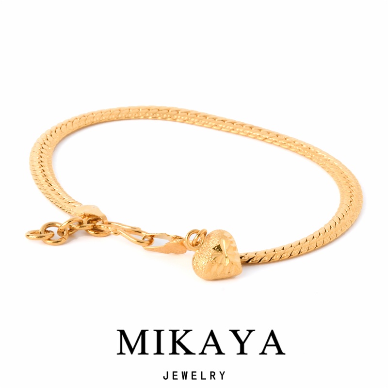 MIKAYA 24k Gold Bracelet Accessories For Women Hypoallergenicity 511b | Shopee Philippines
