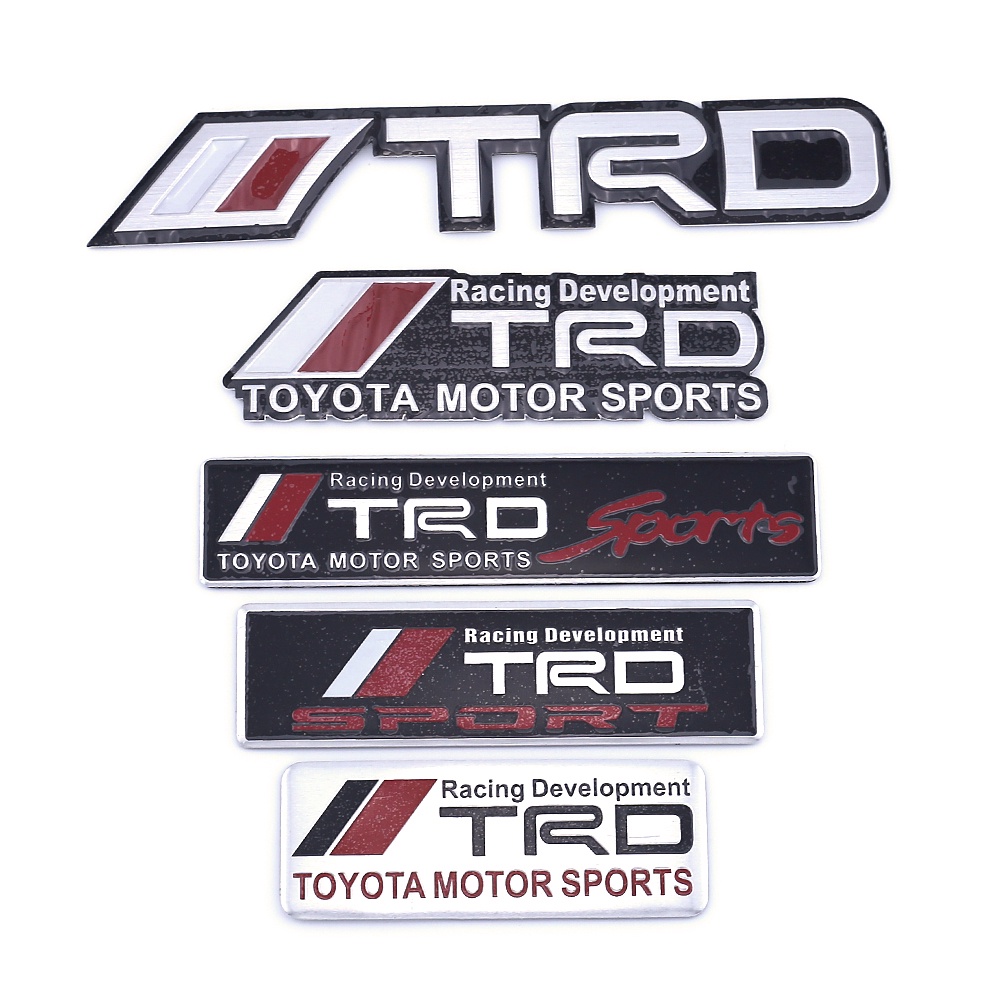 TRD Logo 3D Aluminum Car Sticker Emblem | Shopee Philippines