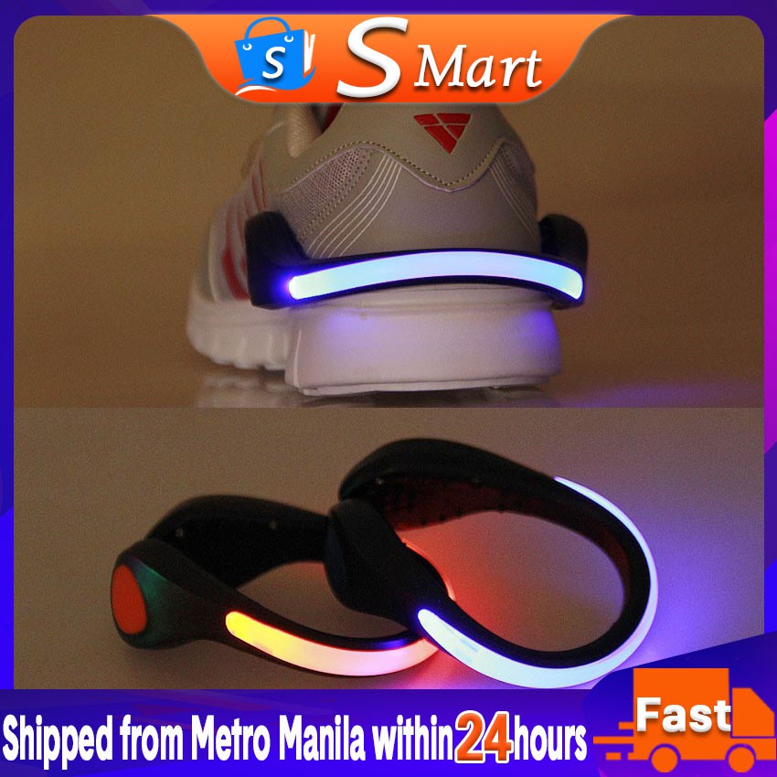 LED Shoe Clip Light Night Safety Warning LED Bright Flash Light For ...