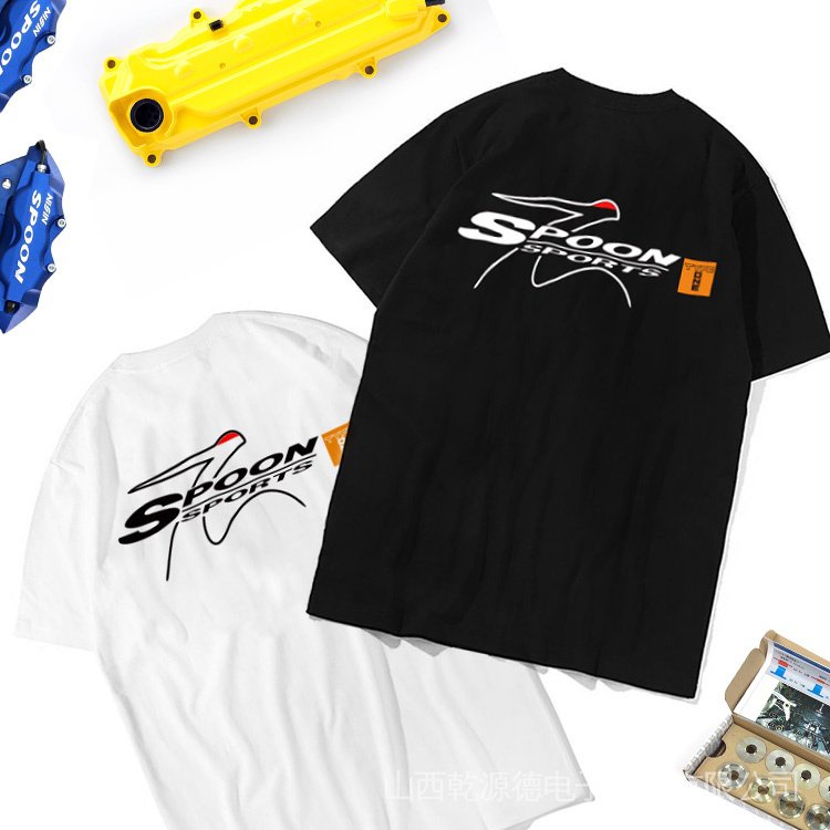 Honda modified car T-shirt Spoon Sports civic fit fit GK typeone racing ...