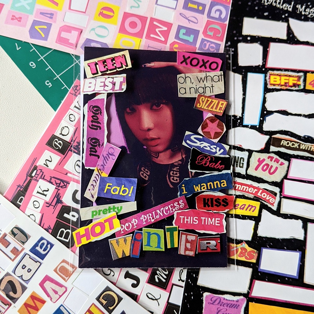 MAGAZINE COLLAGE & RANSOM ALPHABET STICKER by RATTLED STUDIO - MAGAZINE ...