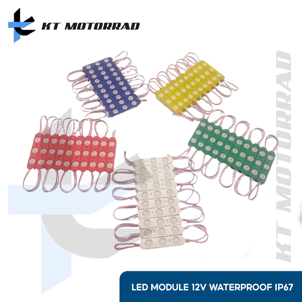 KT LED Light 12V Universal Motorcycle/Car 3LED Module | Shopee Philippines