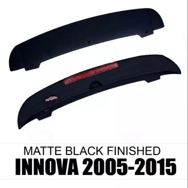 Spoiler for Toyota Innova 2005-2015 Matte Black | Shopee Philippines