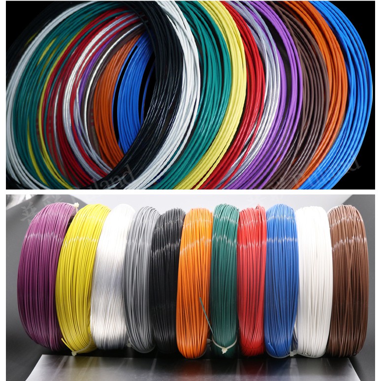 21AWG Teflon Silver Plated Wire High Temperature Electronic Wire PTFE Teflo Signal Cable-5Meters ...