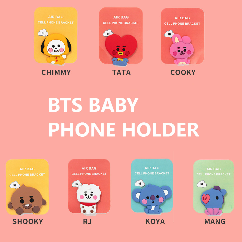 BTS BT21 Baby Phone Stand Cute Doll Phone Anti-fall Bracket Phone ...