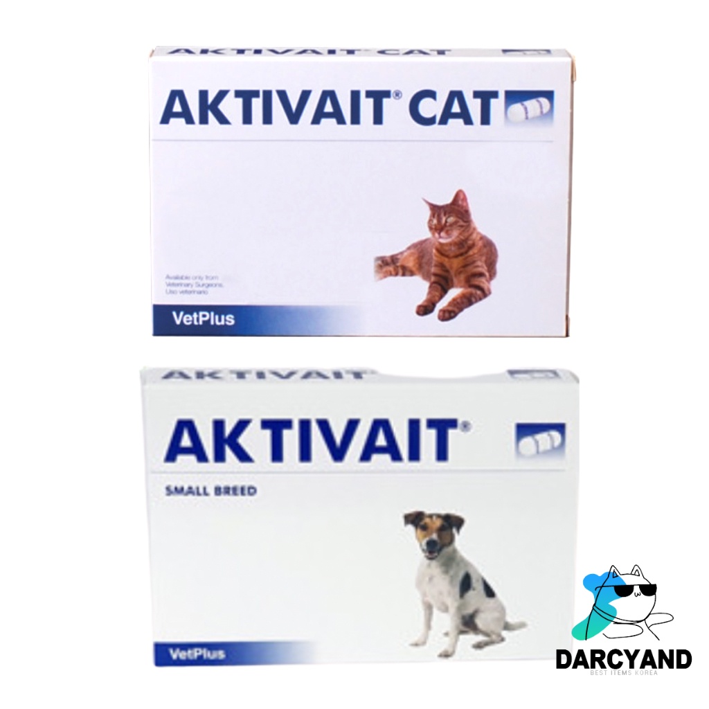 VetPlus Aktivait 60capsules Cat Dog Pet Brain Antioxidant Nutrient ...