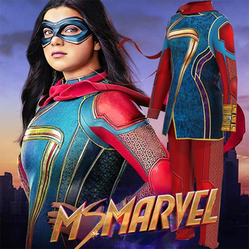 Ms Marvel Amazing Cosplay Costume Superhero Costume 2022 New Halloween ...