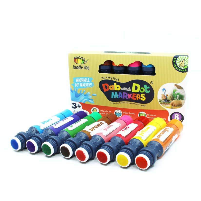 Doodle Hog Dab and Dot Markers (8) | Shopee Philippines