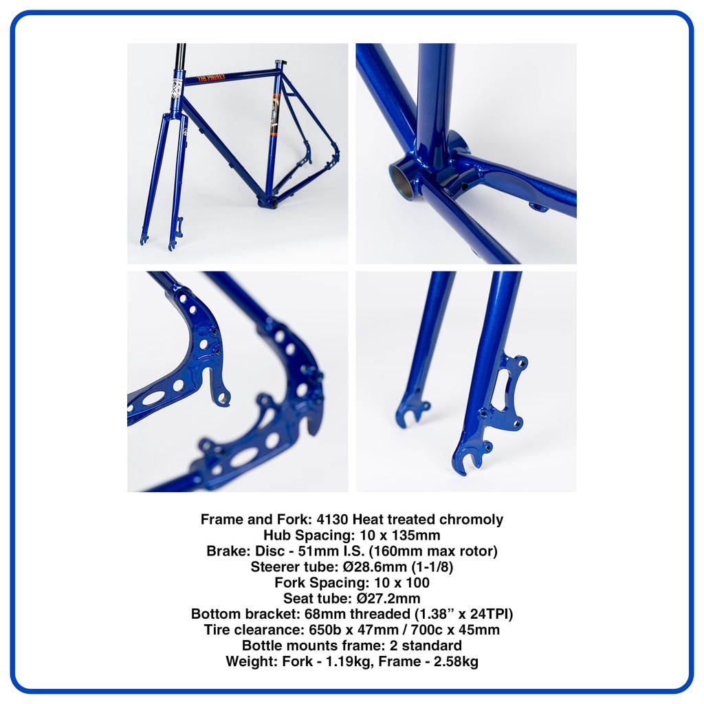The Project Gravel Grinder Frameset Dynamic Blue | Shopee Philippines