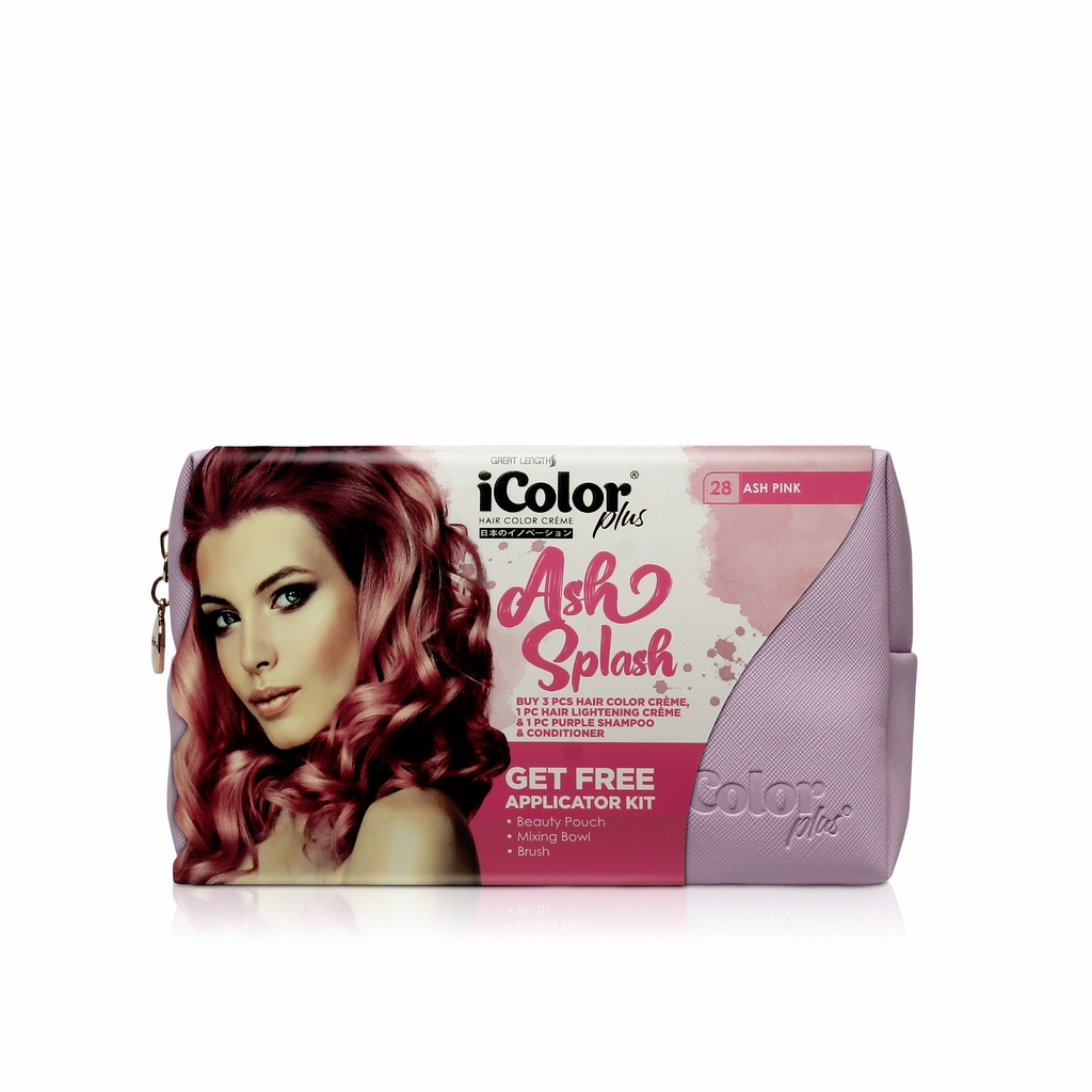 iColor Plus Ash Splash 3 Ash Pink + 1 HLC + 1 PSC with FREE Beauty ...