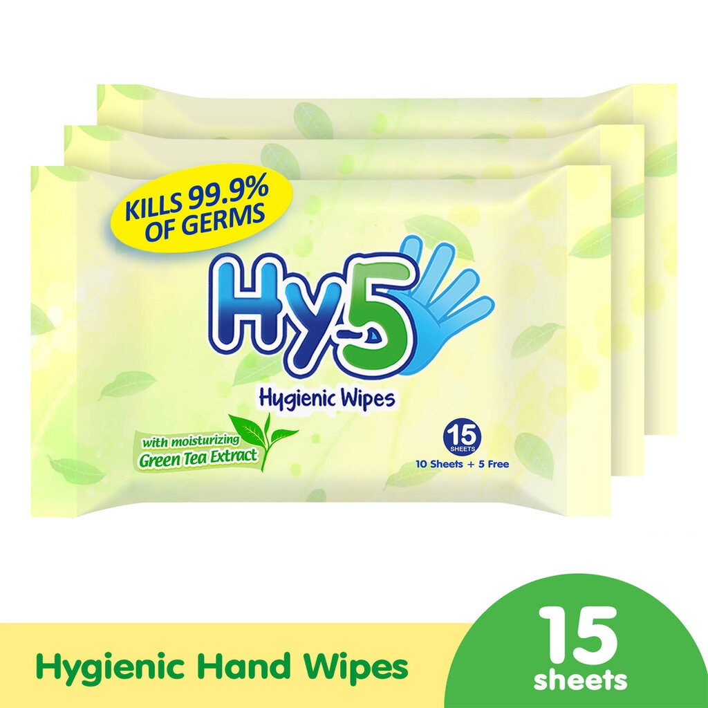 Hy-5 Hygienic Wipes 15s x 3 | Shopee Philippines