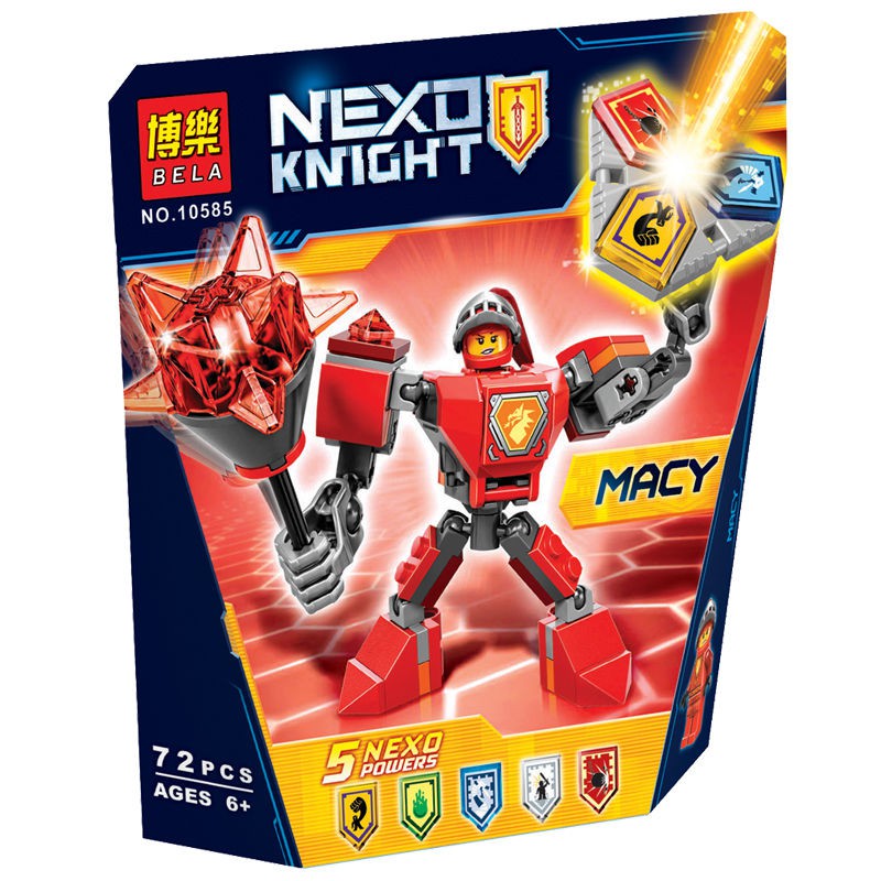 Nexus Knights 10587 Macy Aaron Axl Lance Nexo Knight CLAY 70364 70365 ...