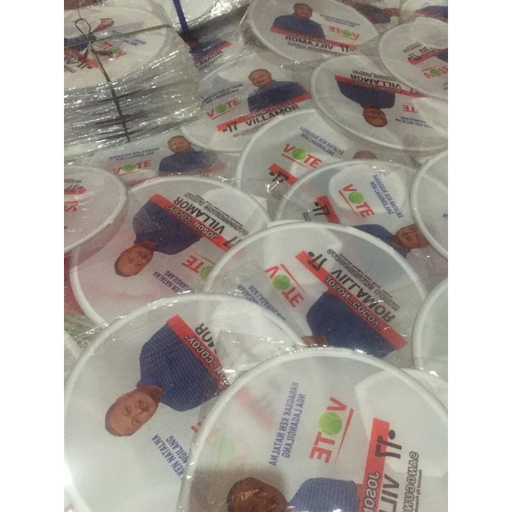 1000pcs Round Fan with Print Election Round Fan Election Souvenir ...