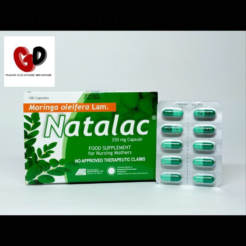 Natalac Caps (Moringa oleifera) 10pcs., 30pcs., 50pcs. | Shopee Philippines