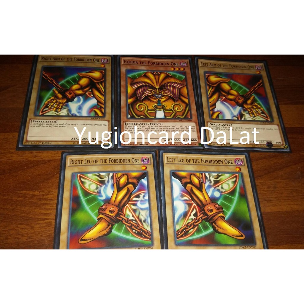 Genuine yugioh cards Exodia 5-card Set (God of power chained) - Common ...
