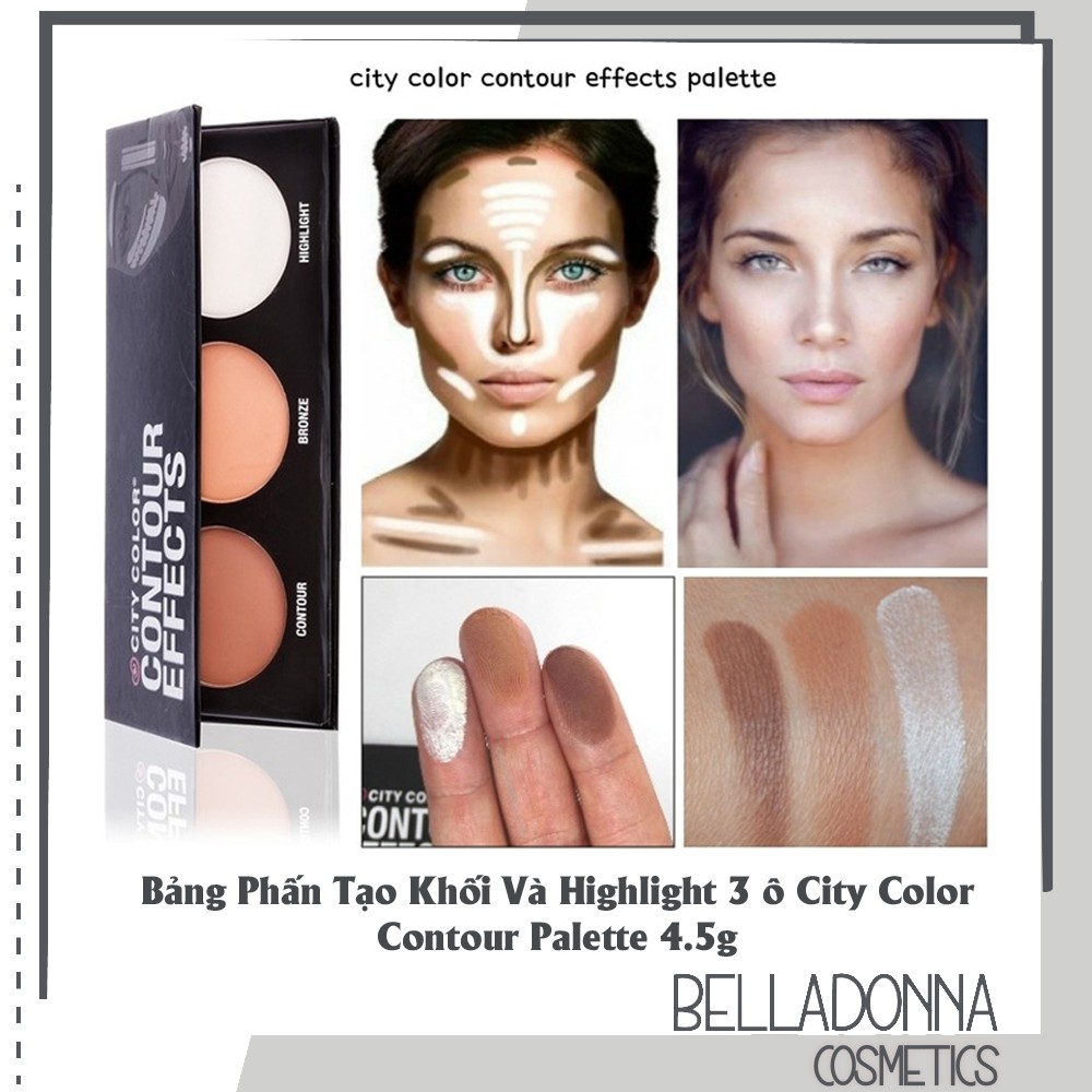 City Color Contour Effects 3-panel Highlight Contour Palette 4.5g ...