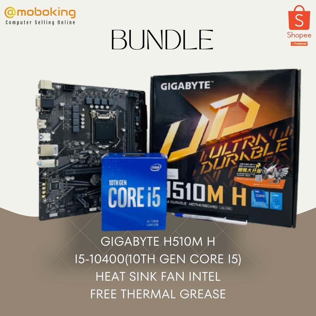 Intel i5-10400 Processor Motherboard Bundle 2.90Ghz LGA 1200 Socket ...