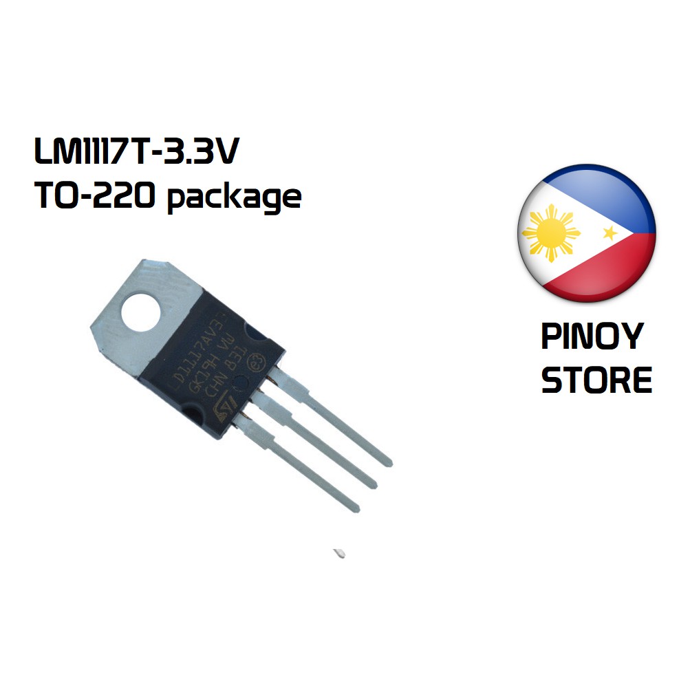 LM1117 3.3V regulator LDO LM1117T-3.3V linear IC TO-220 Fixed output 1A 3.3V | Shopee Philippines