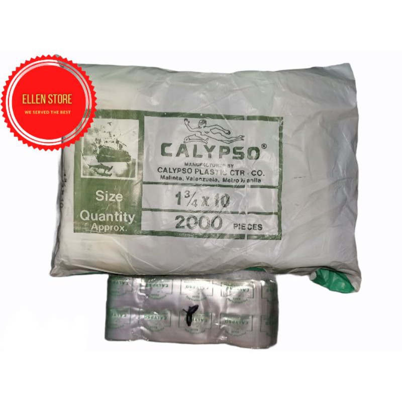 CALYPSO 1 3/4 x 10 //100 pcs (Not Recommended for Ice candy) | Shopee ...