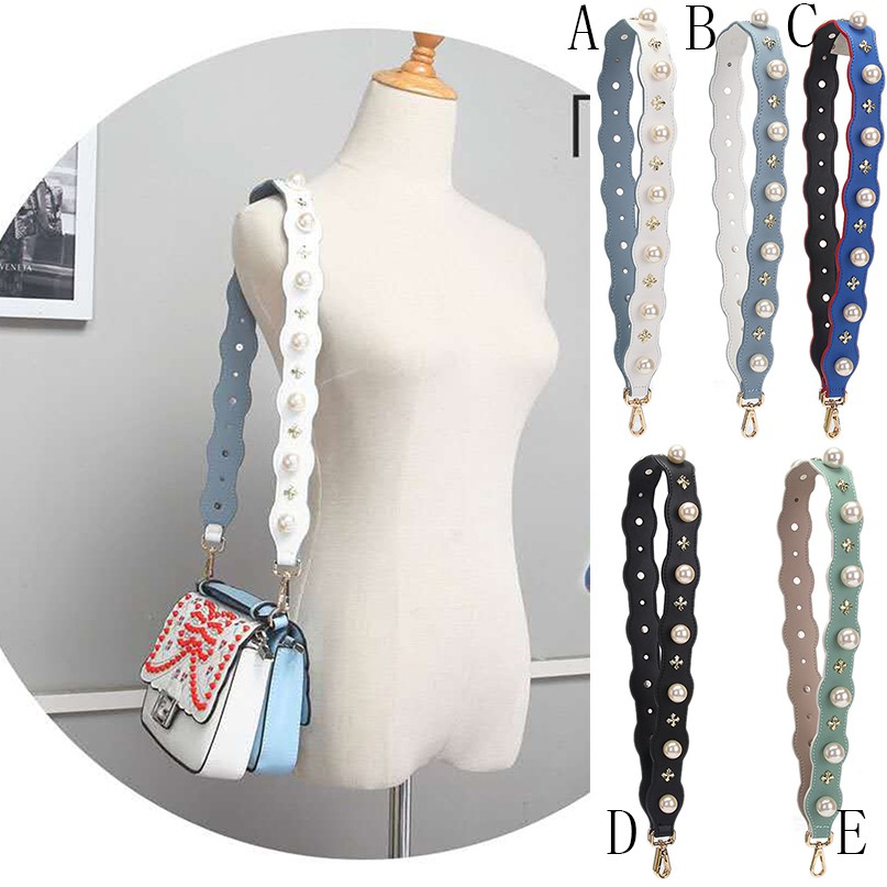 Pearl Straps HandBag Straps Replacement Leather Handbags Strap Shoulder ...