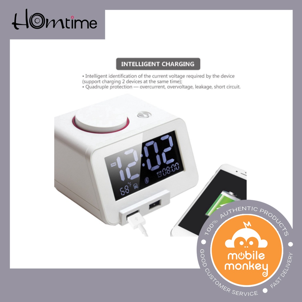 Homtime C1 PRO Multi-Function Alarm Clock | Shopee Philippines