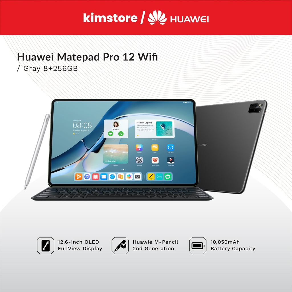 Huawei Matepad Pro 12 Wifi (8GB/256GB) - Grey | Shopee Philippines