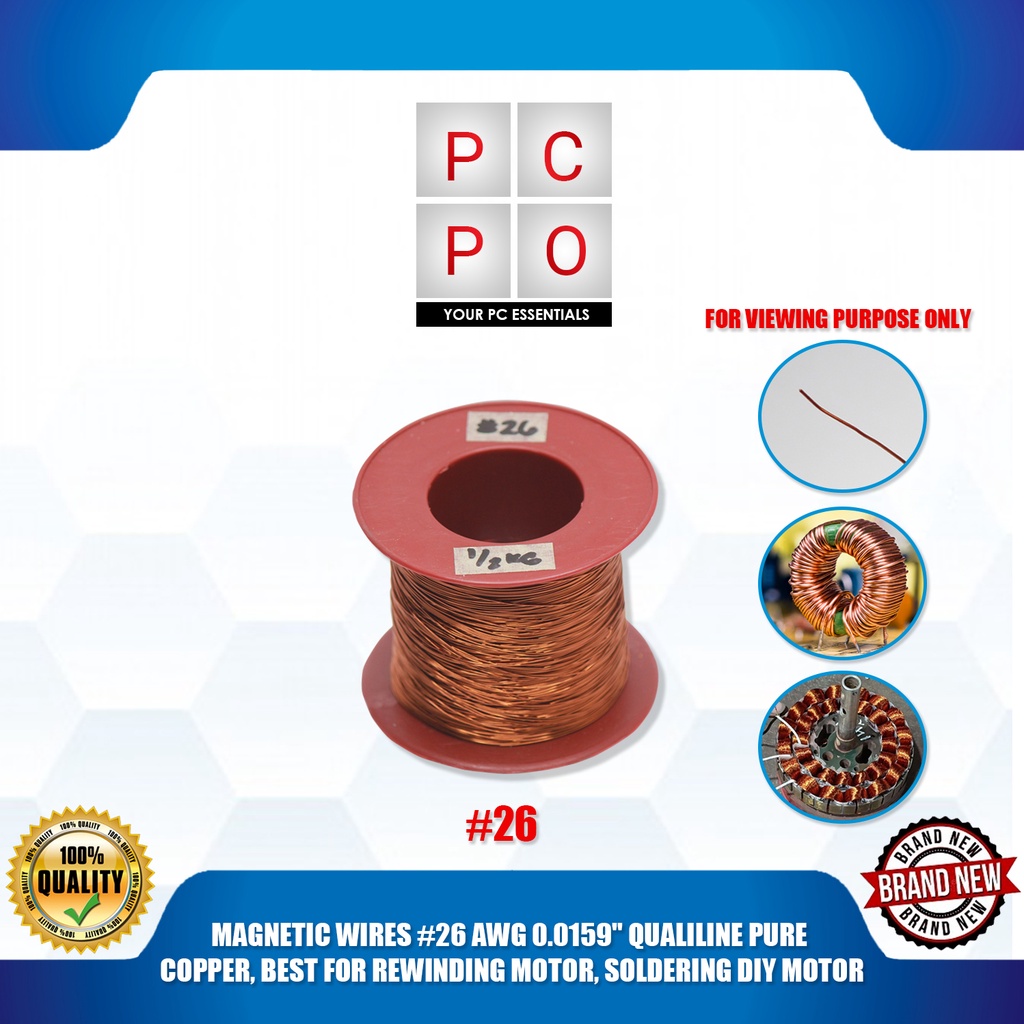 MAGNETIC WIRES #26 AWG 0.0159", QUALILINE PURE COPPER, BEST FOR ...