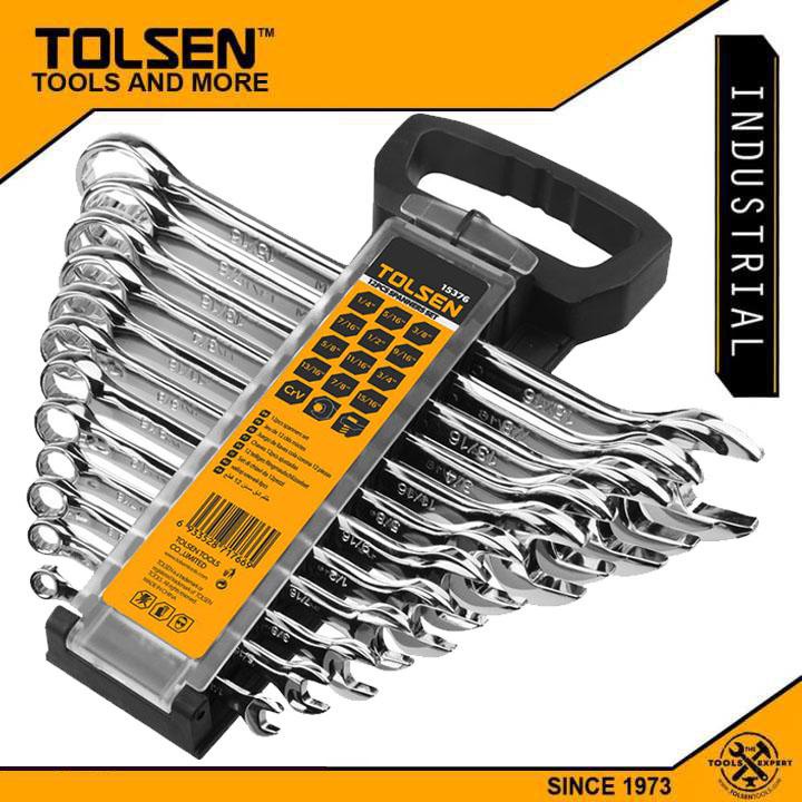 Tolsen 12pcs Combination Spanners Set [ONLINE EXCLUSIVE] (Inches ...