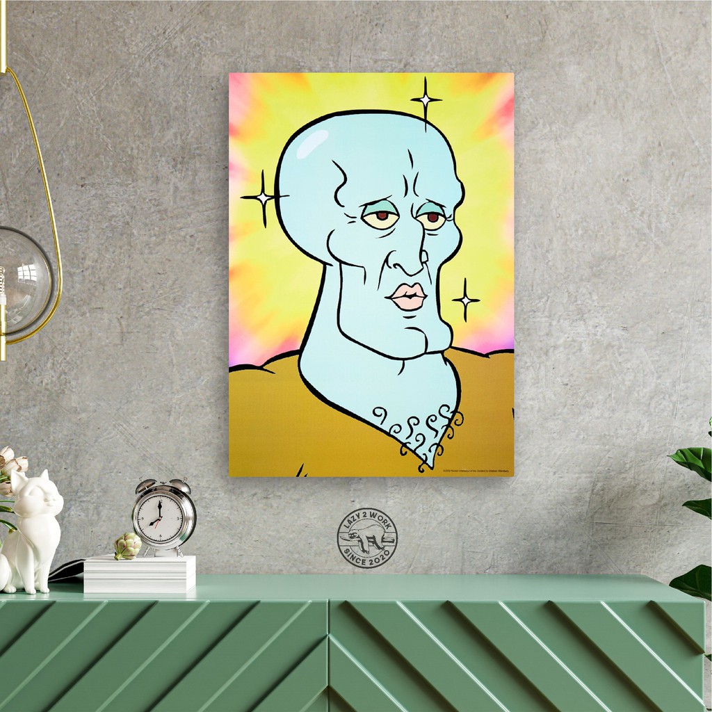 HIASAN DINDING Handsome Squidward Wall Hanging Poster | Shopee Philippines