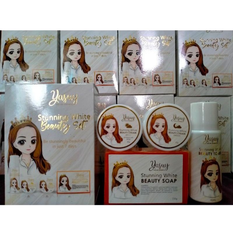 YASUY STUNNING REJUVENATING BEAUTY SET OLD PACKAGING | Shopee Philippines