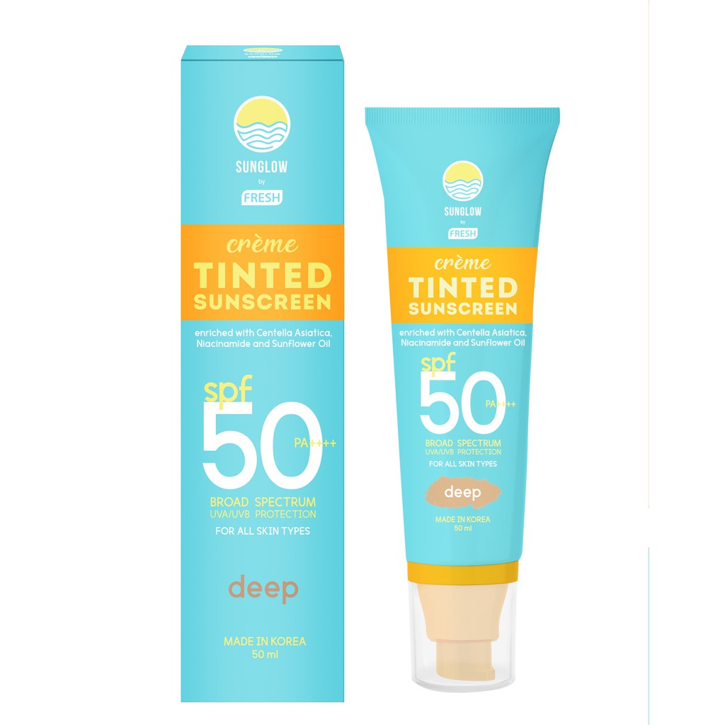 FRESH Sunglow By Fresh Creme Tinted Sunscreen Deep Tint 50ml | Shopee ...