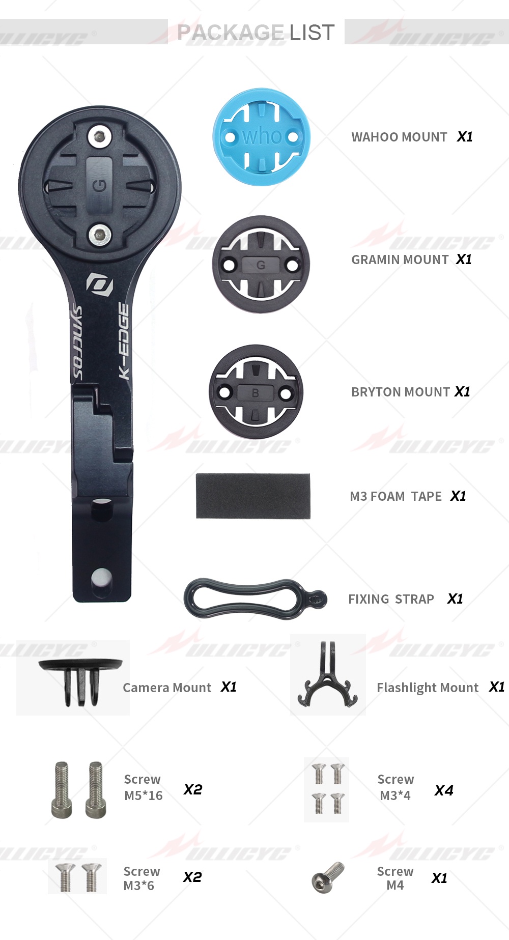 SYNCROS ADDICT RC Integrated HandlebarComputer Mount GPS/Garmin/Bryton ...