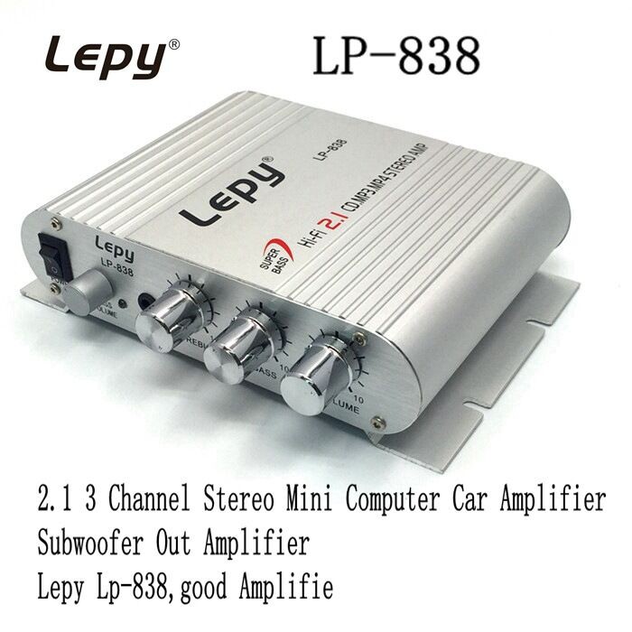 Mini Lepy LP-838 12V Hi-Fi Stereo Mega Bass Car Amplifier | Shopee Philippines