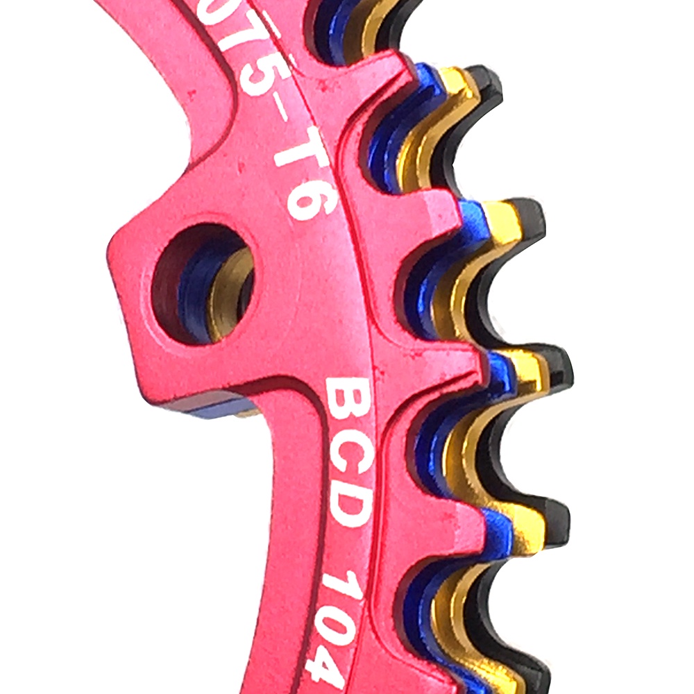 Racework Bike Chainring 104 BCD Round Narrow Wide Tooth Bike Sprocket ...
