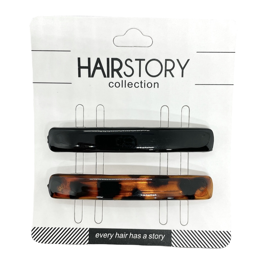 HAIRSTORY Non-Slip Mini Classic French Barrette Clip 6472 | Shopee ...