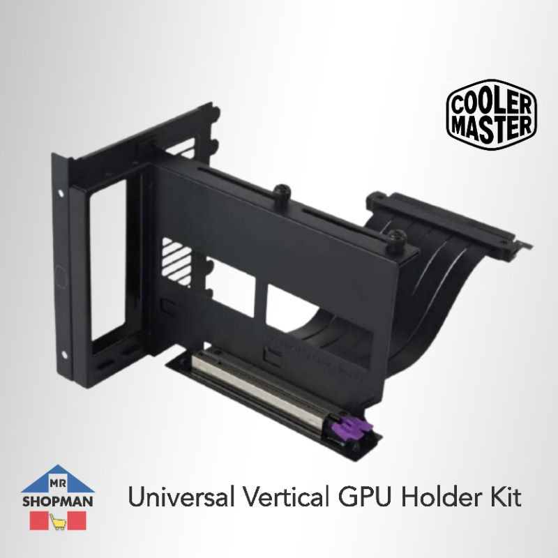 Coolermaster Universal Vertical GPU Riser Holder Version 2 Pcie 3.0 / 4 ...