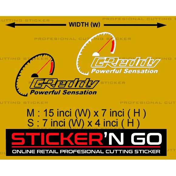 STICKER CUTTING CUSTOM GREDDY DESIGN | Shopee Philippines
