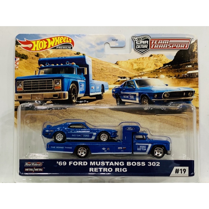 Hobby Store Hot Wheels Team Transport Ford Mustang Boss 302 Retro Rig ...