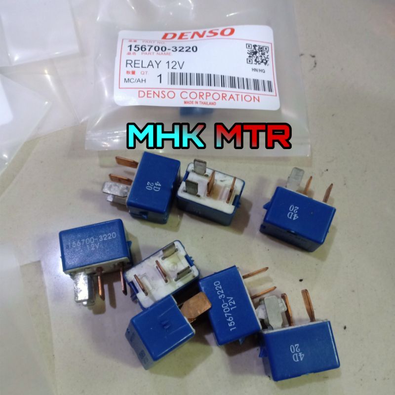 Blue RELAY LEG 4 12V DENSO RILEY BLUE UNIVERSAL DENSO ORI JAPAN ...