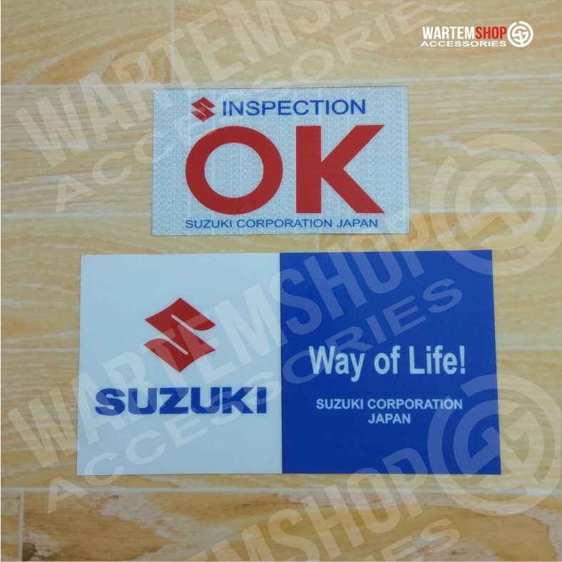 Suzuki Quality Control Sticker (Inner Sticker) | Shopee Philippines