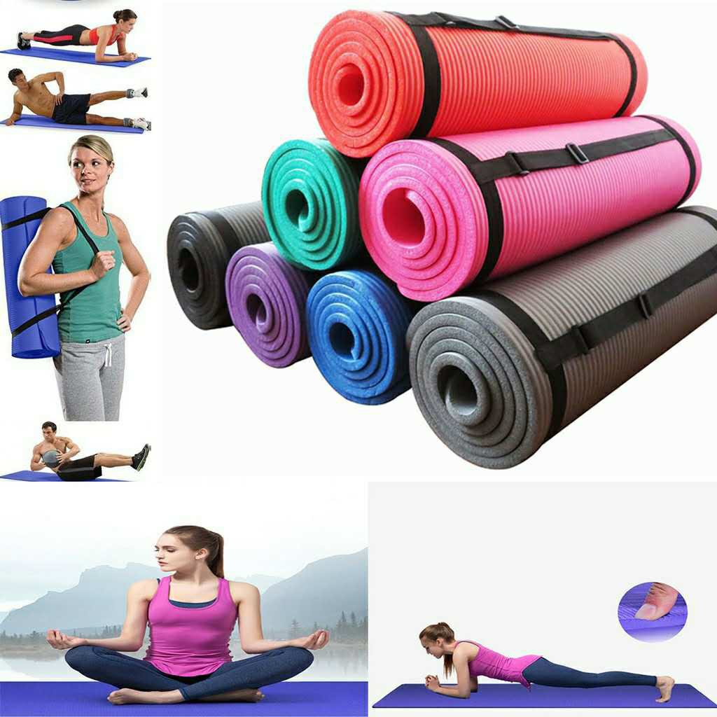 10MM TPE Yoga Mat Non Slip yoga Excercise Yoga Mat | Shopee Philippines