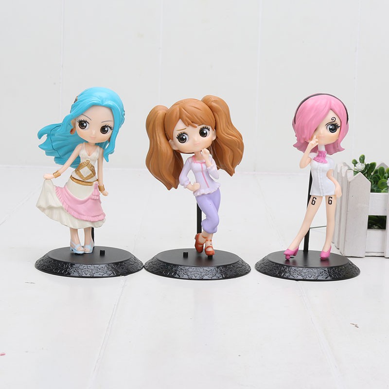 3pcs/set Anime One Piece Figure Reiju Vivi Models Action Figure Toys ...