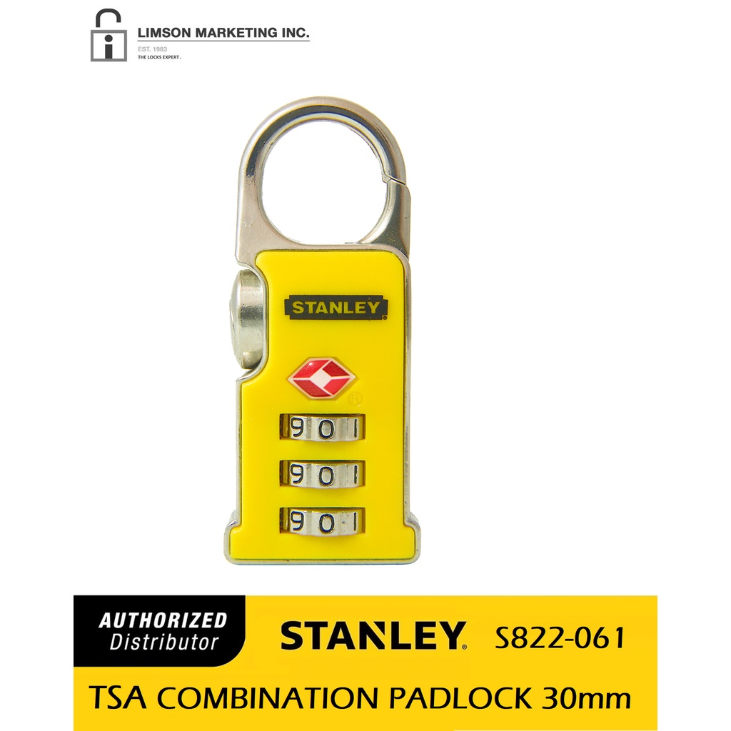 Stanley TSA Clip Combination Padlock 30mm | Shopee Philippines