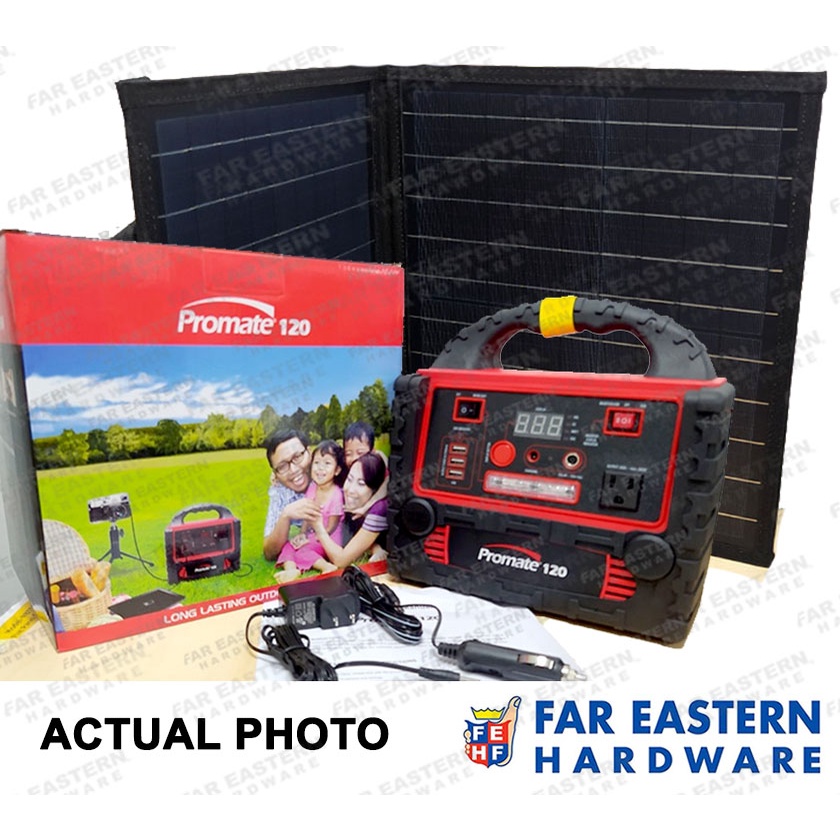 PROMATE 200W Power Station 120 Powerstation Powerbank | Shopee Philippines