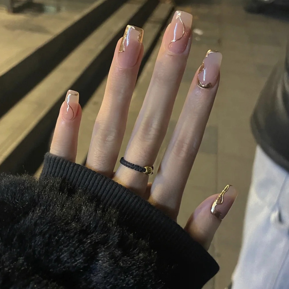 1182 24pcs fake nails short fake nails fake nail fake nails with design ...